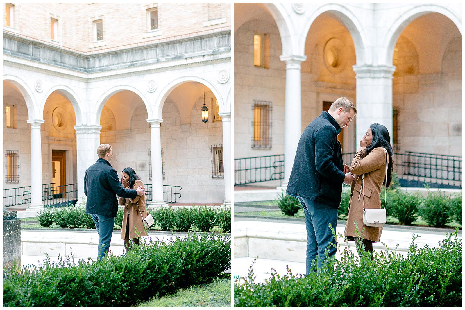 Boston Public Library engagement photos | Lauren Baker Photography Blog