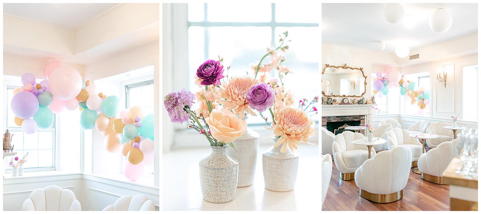 Tea party themed Boston bridal shower